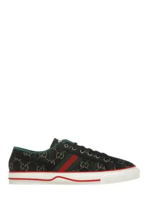 Gucci Tennis 1977 Gg Logo Sneakers - Black