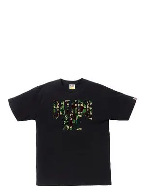 A BATHING APE Abc Camo Nyc Logo Tee Shirt - Black Green