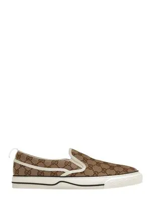 Gucci Tennis 1977 Slip-on Sneakers - Beige/ebony