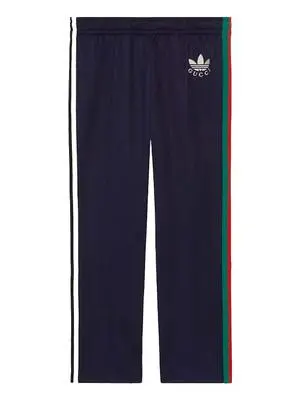 Gucci X Adidas Cotton Jersey Track Pants - Dark Blue