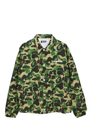 A BATHING APE Abc Camo Relaxed Coach Jacket - Green