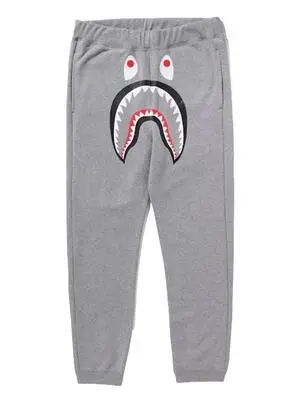 A BATHING APE Abc Camo Shark Sweat Pants - Gray