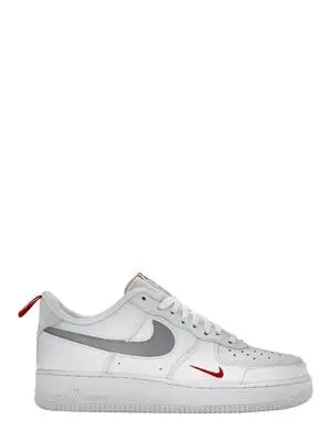 Nike Air Force 1 Low Reflective Swoosh White/university Red/reflective Silver