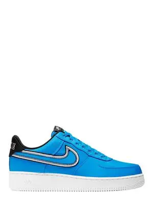 Nike Air Force 1 Low Reverse Stitch Sneakers - Photo Blue/white/black