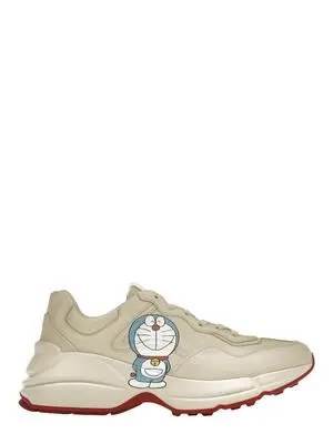 Gucci X Doraemon Rhyton Sneakers - Ivory/cherry Red