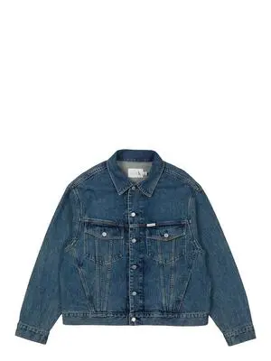 PALACE Trucker Denim Jacket - Tinted Sandstone Indigo