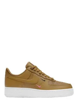 Nike Air Force 1 '07 Essential Mini Swoosh Sneakers Wheat/sunset Pulse/black