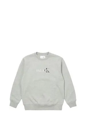 PALACE Ck1 Crewneck - Light Grey Heather