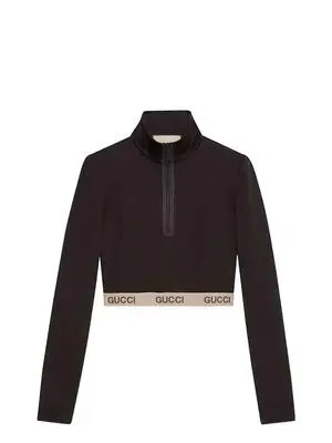 Gucci X The North Face Cropped Top - Black