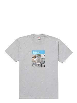 Supreme Verify Tee Shirt Heather Grey
