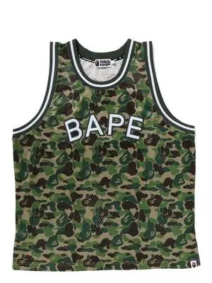 A BATHING APE Abc Camo Tank Top - Green
