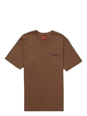 Supreme Washed Handstyle Short Sleeve Top Brown