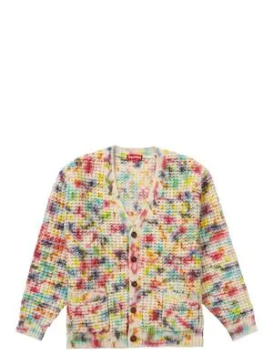 Supreme Waffle Knit Cardigan - Tie Dye