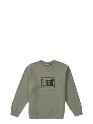 Supreme Warm Up Crewneck Sweatshirt - Light Olive