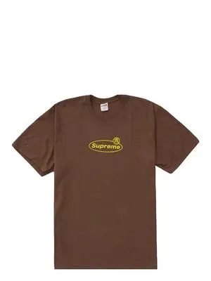 Supreme Warning Tee Shirt - Brown