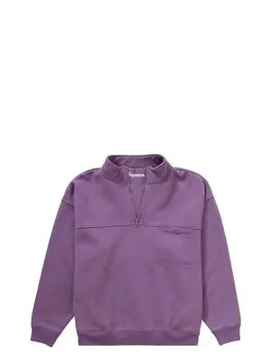 Supreme Washed Half Zip Pullover Dusty Purple