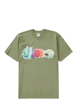 Supreme Watercolor Tee Shirt Light Olive