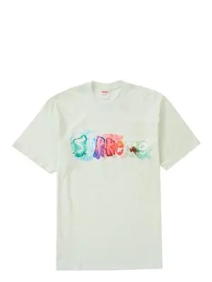 Supreme Watercolor Tee Shirt Pale Green