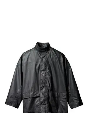 Yeezy Coated Cotton Light Parka Jacket - Black