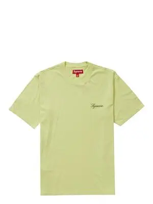 Supreme Washed Script Short Sleeve Top - Lime