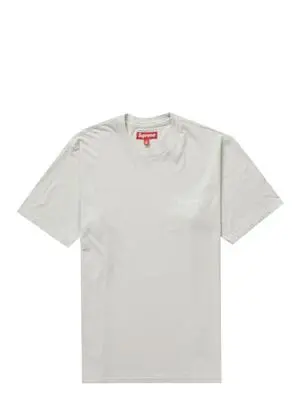 Supreme Washed Script Short Sleeve Top - Grey