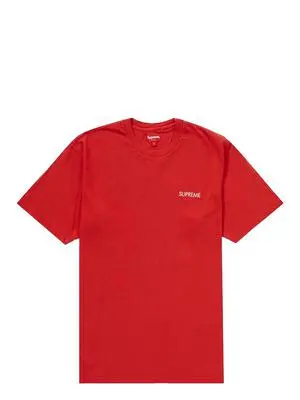 Supreme Washed Capital Short Sleeve Top Red