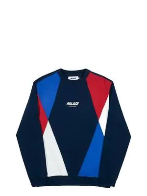 PALACE Cross Crew - Navy Blue