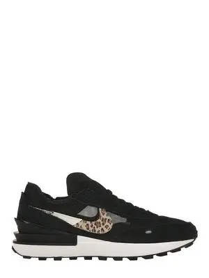 Nike Waffle One Leopard Sneakers - Black