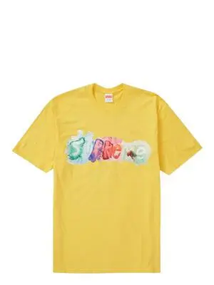 Supreme Watercolor Tee Shirt Yellow