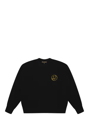 Drew House Sketch Mascot Waffle Sweater - Black