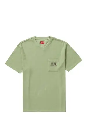 Supreme Waffle Pocket Tee Shirt - Sage