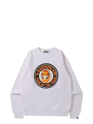 A BATHING APE Year Of The Tiger Crew White
