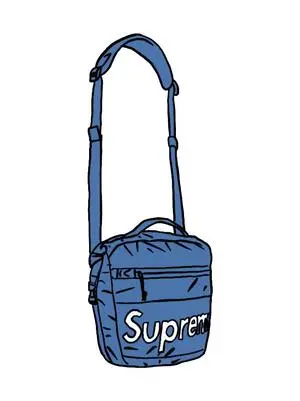 SUPREME Waterproof Reflective Speckled Shoulder Bag