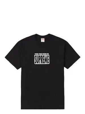 Supreme Who The Fuck Tee Shirt - Black