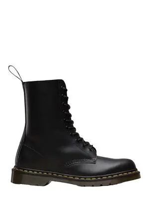 Dr. Martens 1490 Leather Boots - Black Smooth