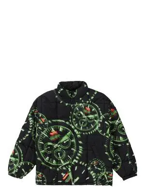 Supreme Watches Reversible Puffy Jacket - Black