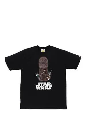 A BATHING APE X Star Wars Chewbacca Tee Shirt - Black