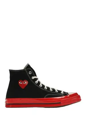 CONVERSE Chuck Taylor All Star 70 Hi Comme Des Garcons Play Midsole Sneakers - Black/red/egret
