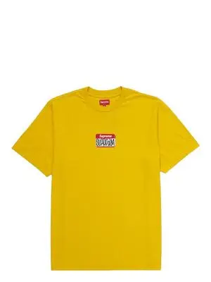 Supreme Gonz Nametag Short Sleeve Tee Shirt Yellow