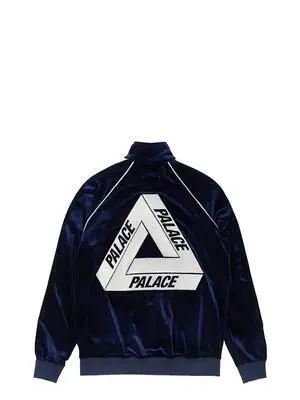 PALACE Elton John Velour Track Top - Navy Blue