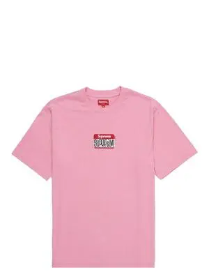 Supreme Gonz Nametag Short Sleeve Tee Shirt Pink