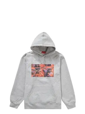 Supreme Gremlins Hooded Sweatshirt Heather Grey