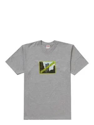 Supreme Greetings Tee Shirt Heather Grey