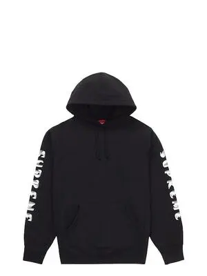 Supreme Gradient Sleeve Hooded Sweatshirt - Black