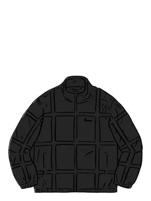Supreme Grid Taping Velour Jacket - Black