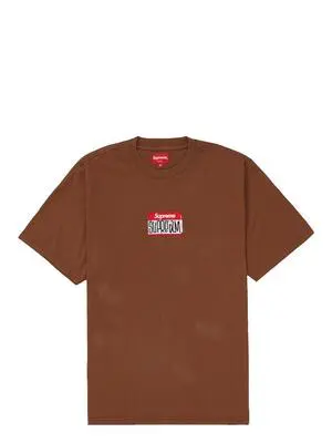 Supreme Gonz Nametag Short Sleeve Tee Shirt Brown