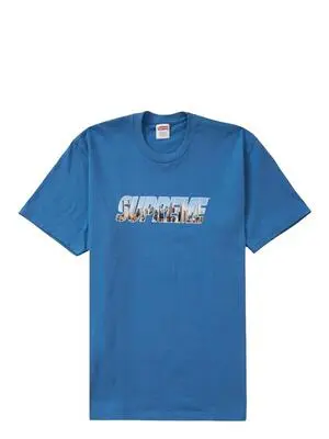 Supreme Gotham Tee Shirt Faded Blue