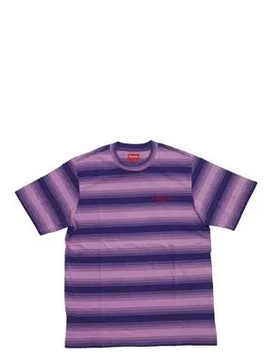 Supreme Gradient Striped Short Sleeve Top - Purple