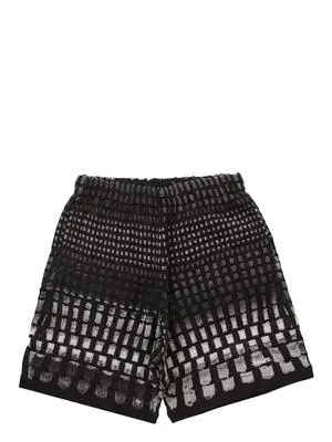 Supreme Gradient Grid Knit Short - Black