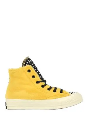 CONVERSE Chuck Taylor All Star 70 Hi Fleece Polka Dot - Citron Zest/black/egret